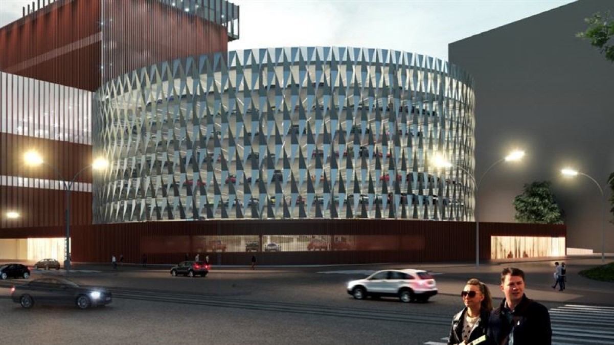 Länsisataman pysäköintitalon runkotoimitus Consolis Parmalta - Parma ...