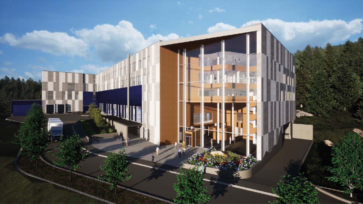 FinVectorin uuden lääketehtaan elementit Consolis Parmalta - Parma Consolis